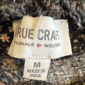 True Craft | Tops | True Craft Boho Floral Frayed Edge Tie Neck Blouse ...